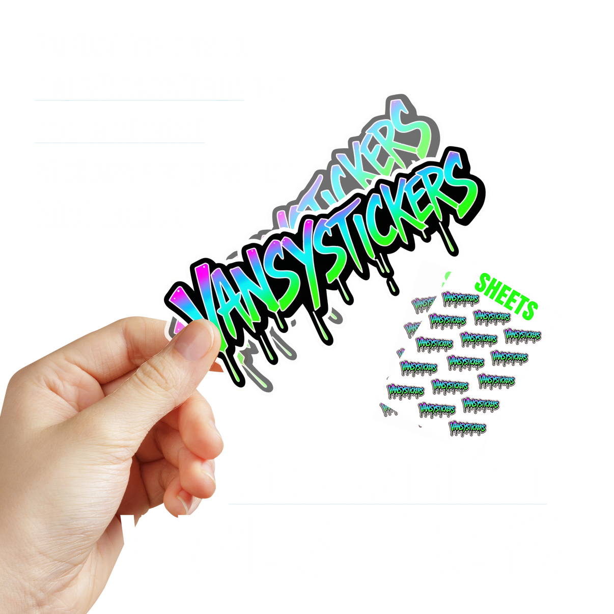 Non-Laminated Stickers AKA Label Stickers – Vansy Stickers