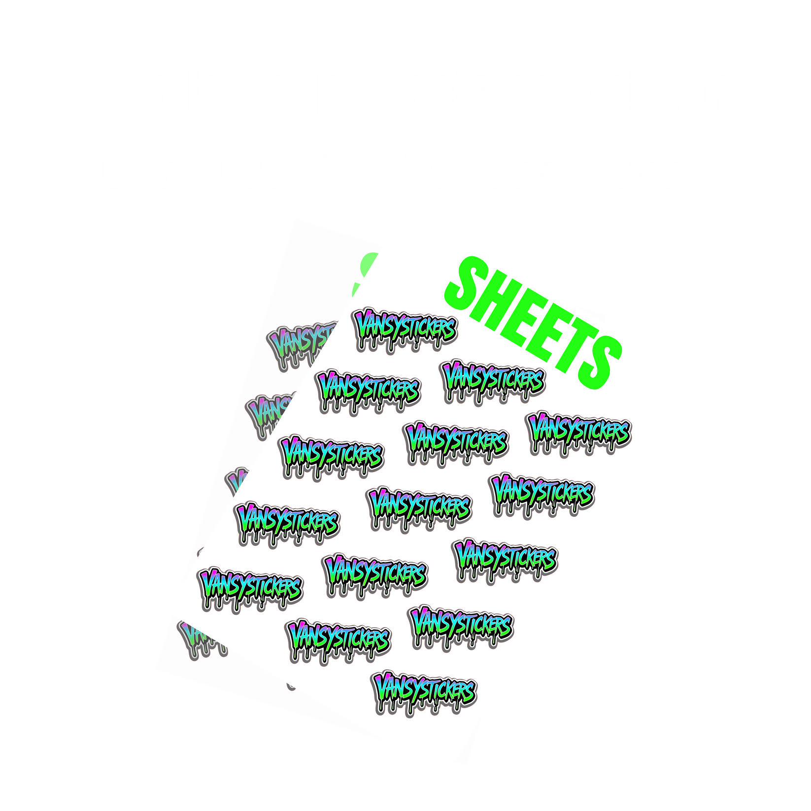 Non-Laminated Stickers AKA Label Stickers – Vansy Stickers